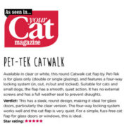 Catwalk Maxi Pet Door for Single Glazing | Cat Door Company